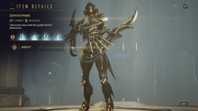A Complete Guide to Zephyr Prime Warframe - Wargame-Rd