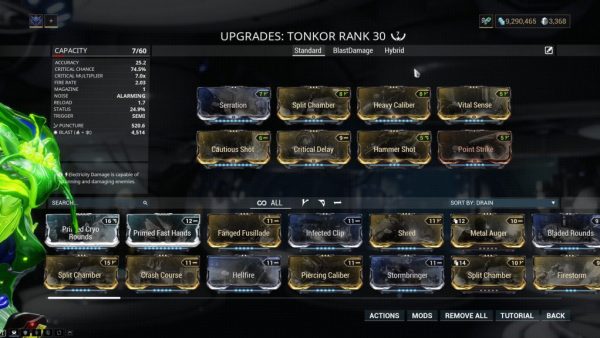 Warframe Tonkor Builds - A Complete Guide - Wargame-Rd