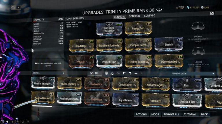 Warframe Trinity Prime Builds Guide – All You Need to Know - Wargame-Rd