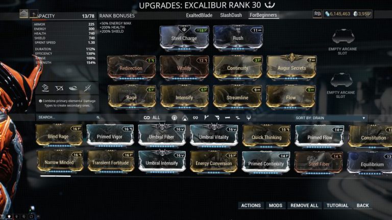 Warframe Excalibur Builds Guide - Wargame-Rd