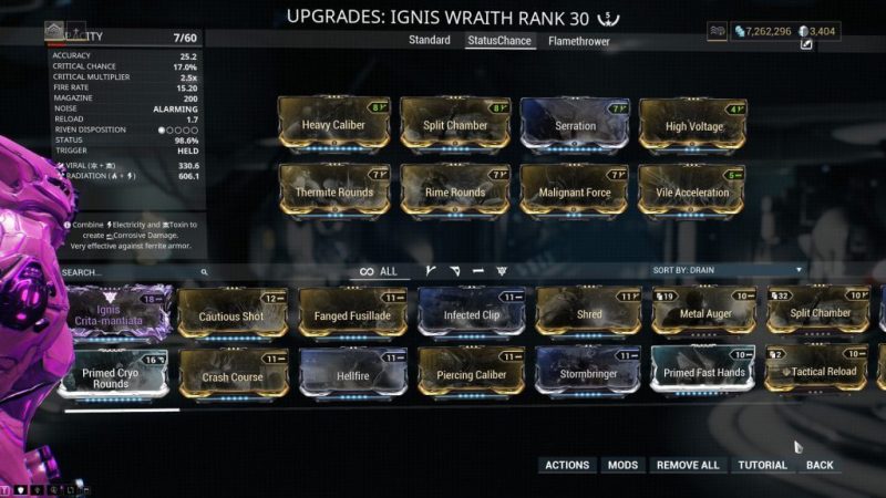 Warframe Ignis Wraith Builds Guide - Wargame-Rd