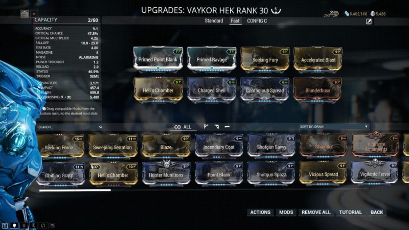 Warframe Vaykor Hek Builds Guide - Wargame-Rd