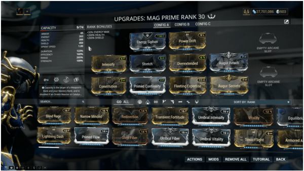 Warframe Mag Prime Builds Guide - Top 4 Mag Builds - Wargame-Rd